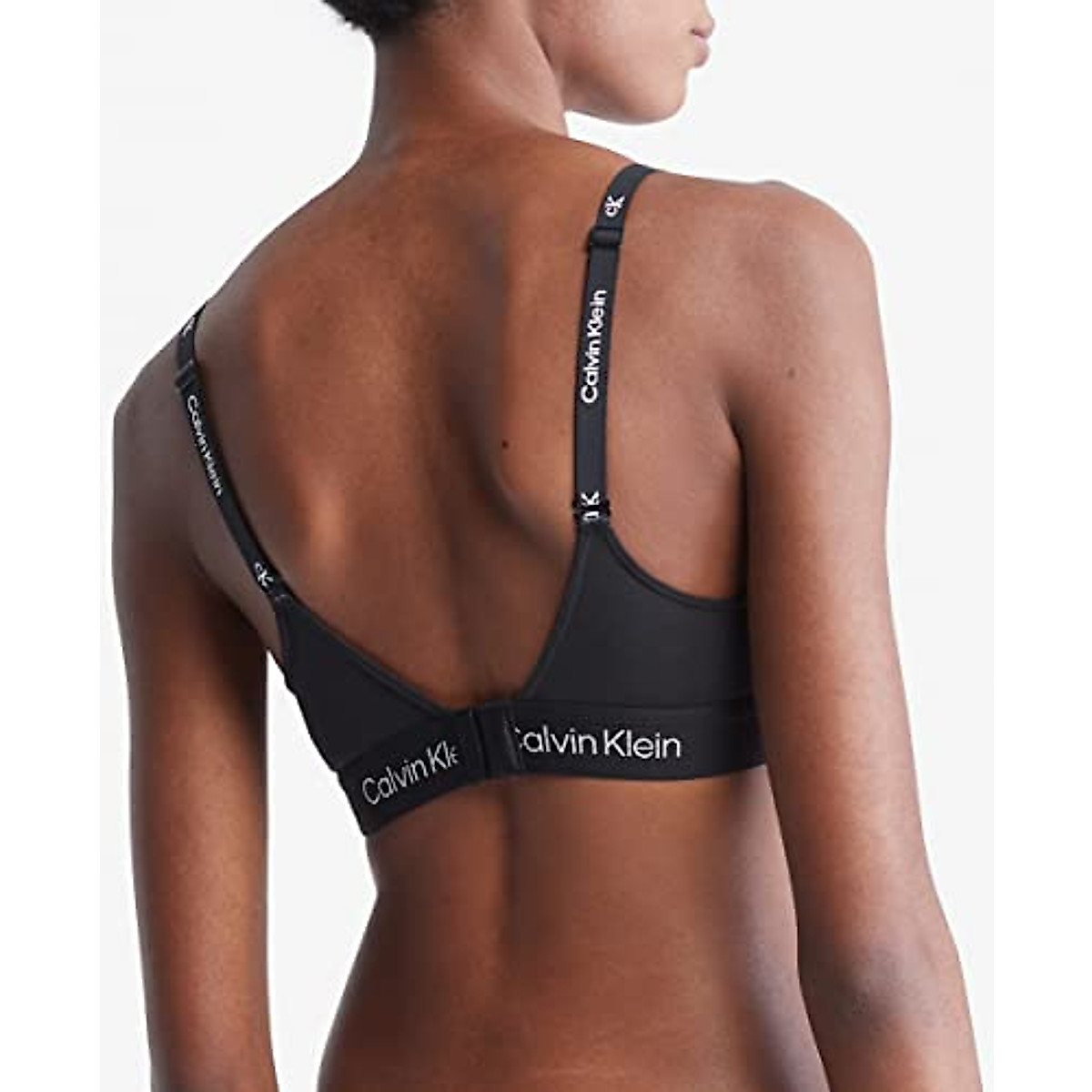 Calvin Klein Women's 1996 Cotton Lightly Lined Bralette, Black