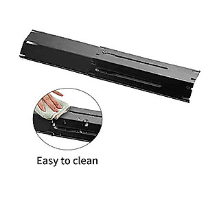 Outspark Universal Heat Plate Shield, Heat Tent, Flavorizer Bar, Burner Cover, Flame Tamer Replacement Parts for Gas Grill,Adjustable Extends from 11.75" up to 21",4 Pack,Porcelain Steel