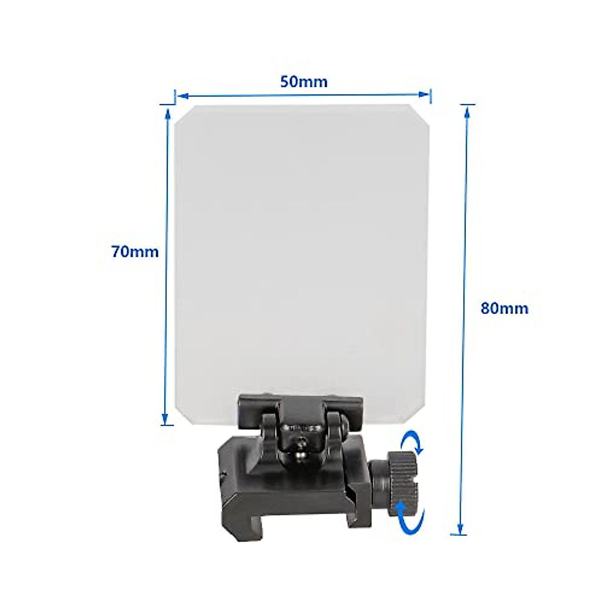 ATAIRSOFT Airsoft Dot Sight Reflex Scope Square Shape Screen Protector 20mm QD Mount BK