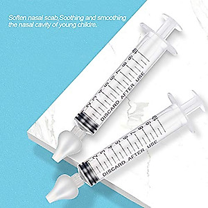 Syringe Nasal Irrigator, Professional Baby Nasal Irrigator Portable Infant Nose Cleaner Rinsing Device Fast All Natural Relief-Nasal Irrigation/Nasal Spray/Nasal Hygiene (2 pièces)