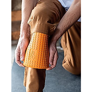 TSE Safety TSE-PPKS TSE-PRO Heavy Duty Padding Pocket Knee Savers with Extra Thick Foam Cushion, Soft Inner Liner, Adjustable One Size, Hi-Viz Orange