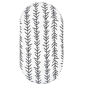 2 Pack Stretch Bassinet Sheet Moses Basket Sheet, Neutral Cradle Sheet for Bassinet Pads/Mattress, for Boys Girls (Black)