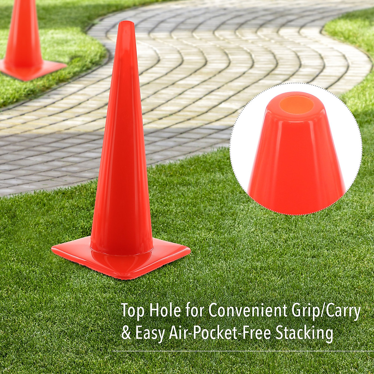 Honeywell Safety Products 28' High Visibility Orange Safety/Traffic Cone Orange