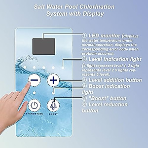 Pomeade Pool Salt Chlorine Generator Up to 25,000 Gallon, Salt Water Pool Chlorination System Replacement for IC20 IntelliChlor Salt Chlorination and W3AQR9 AquaRite Salt Water Chlorination