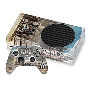 Head Case Designs Officially Licensed Assassin's Creed Group Key Art Black Flag Graphics Matte Vinyl Sticker Gaming Skin Decal Cover Compatible with Xbox Series S Console and Controller Bundle