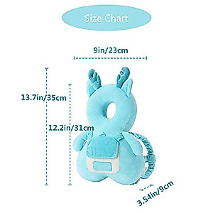 Head Safety Protector Pad for Baby Toddler Walker,Infant Talking Head Protection Backpack Cushion (Yellow Duck)