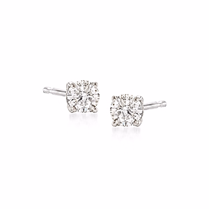 Ross-Simons 0.15 ct. t.w. Diamond Stud Earrings in 14kt White Gold