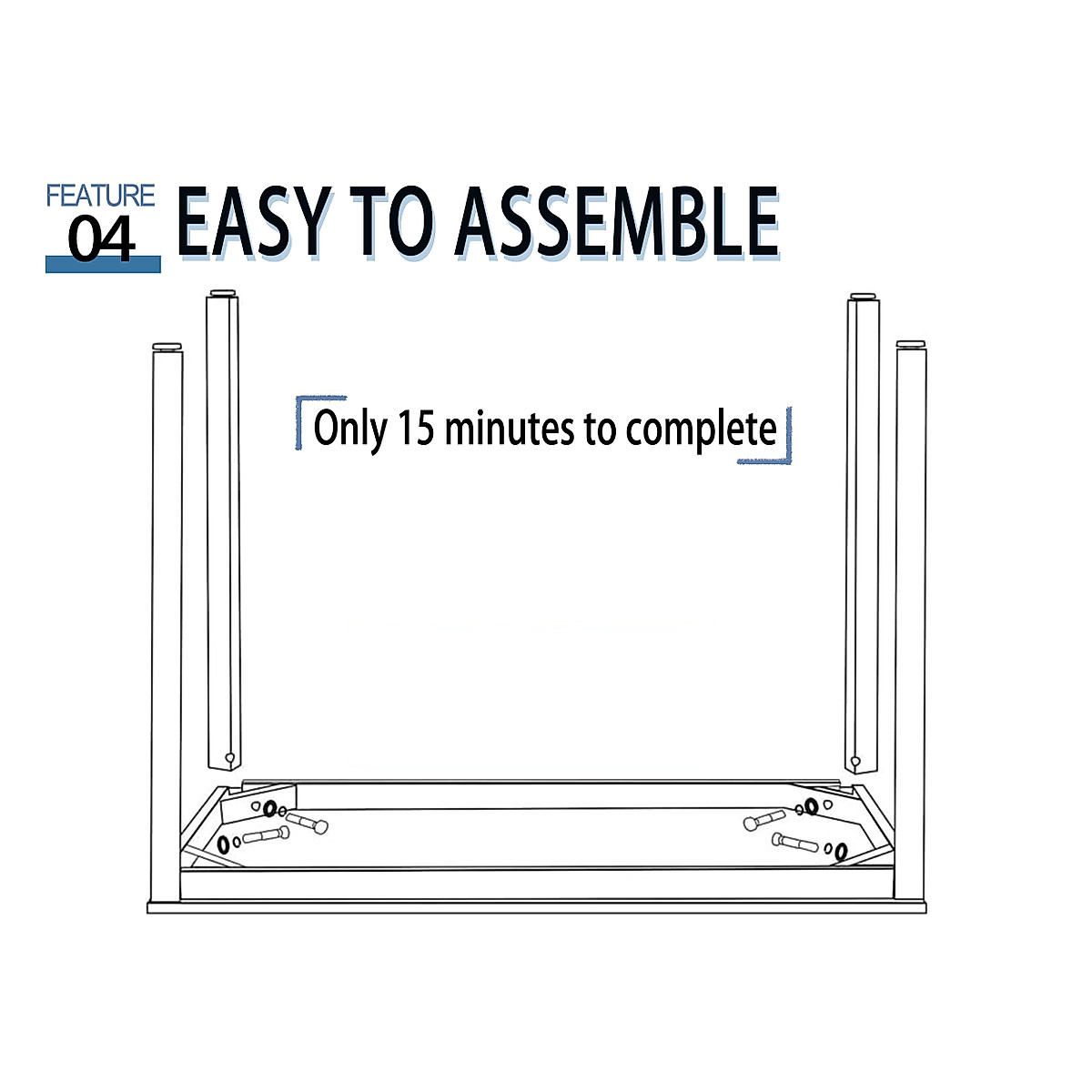 BEST BOARD Writing Computer Desk Modern Simple Study Desk Industrial Style Laptop Table for Home Office Brown Notebook Desk (24x63 Inches)