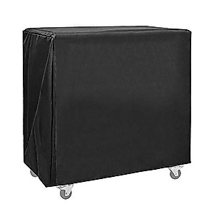 80 Quart Cooler Cart Cover, 32"X30"X17", Fits Most 80 Quart Rolling Ice Chest, Black, Water Resistant, UV Resistant