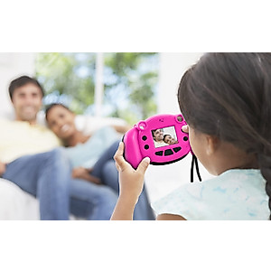 ekids LOL Surprise Kids Camera with SD Card, Digital Camera for Kids with HD Video Camera, Built-in Digital Stickers for Fans of LOL Toys for Girls Pink