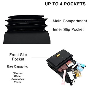 Scarleton Crossbody Bags for Women, Purses for Women, Lightweight Shoulder Bag, Casual Crossbody Bag, H207801 - Black