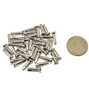 Pro Bamboo Kitchen 36pcs Mountain Bike Spoke Cap 16mm Spoke Nipples Silver Wheel Spoke Nipples Decor for 14G Mountain Road Bicycles