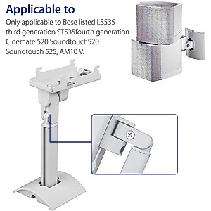 Enjcyling Wall/Ceiling Mount Bracket Stand Steel White, for UB-20 Series II, Compatible with Bose CineMate Lifestyle 809281-1100