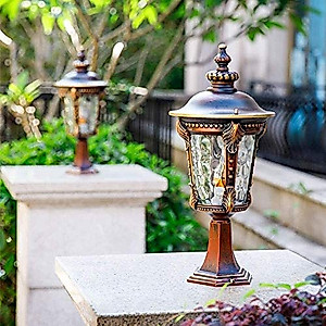 Outdoor Post Light Traditional Victoria Outdoor Post Lights，Industrial IP65 Waterproof Villa Garden Patio Landscape Lawn Lamp E27 Modern Home Outdoor Post Lights