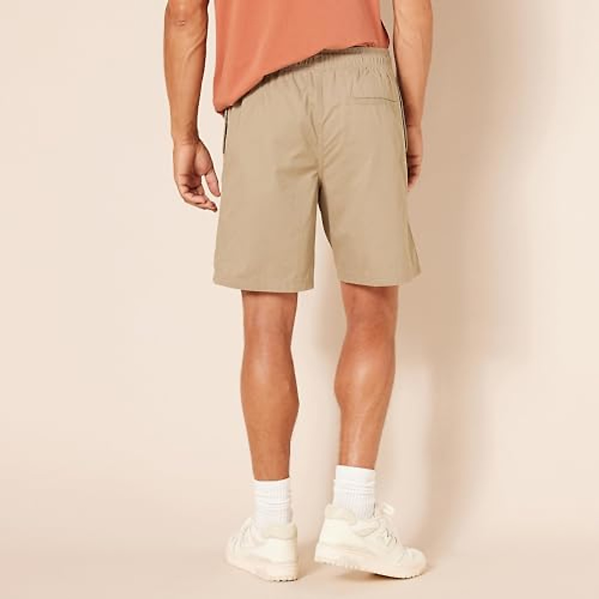 Amazon Essentials Men's 8" Inseam Relaxed-Fit Drawstring Walk Short (Available in Plus Size), Khaki Brown, XX-Large