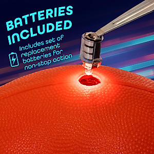 GlowCity Glow in The Dark Football - Light Up, Youth Size Footballs for Kids - LED Lights and Pre-Installed Batteries Included﻿