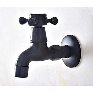 NZDY Faucet Oil Rubbed Bronze Outdoorgarden Water Tap Mop Pool Faucet Laundry Sink Cold Water Tap