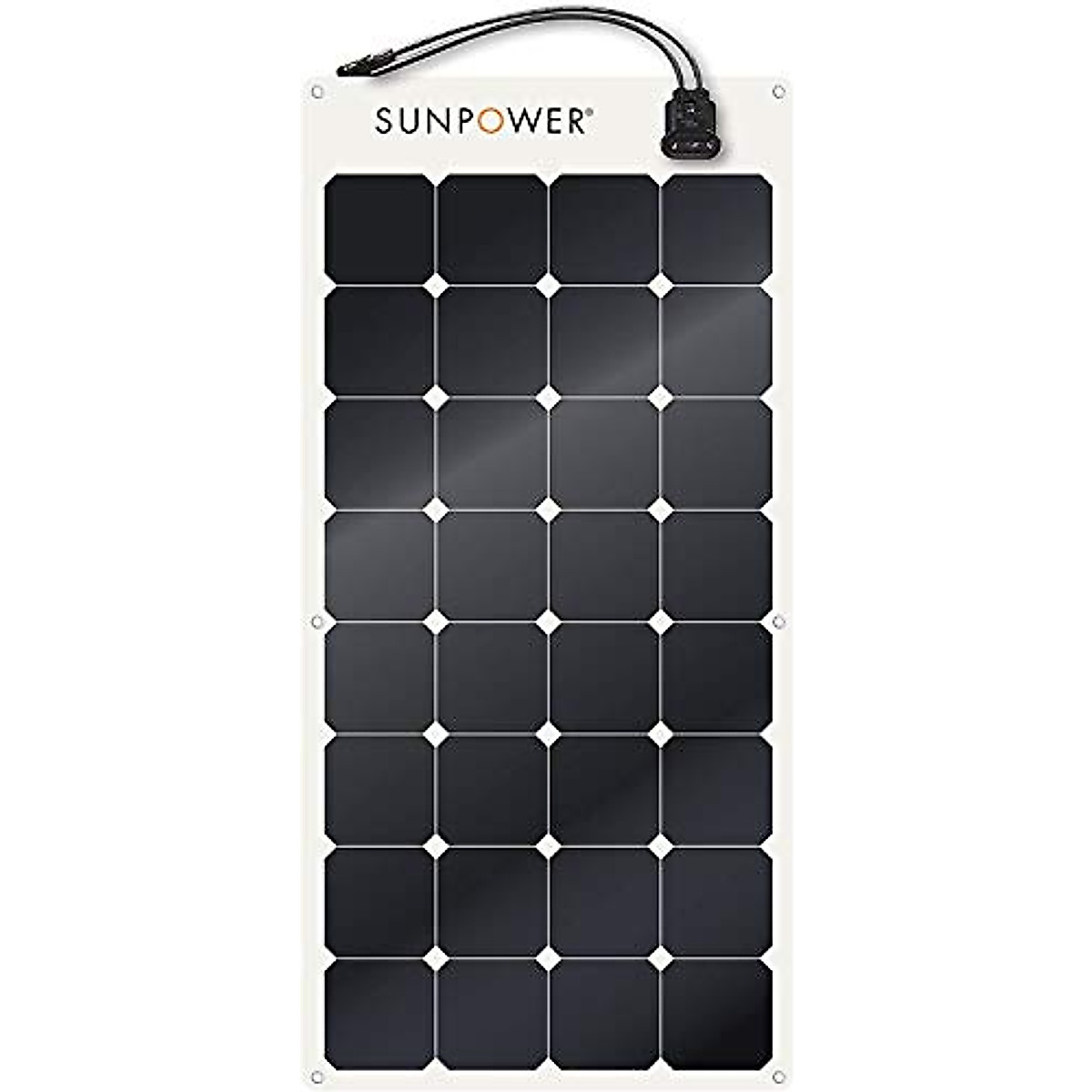 SUNPOWER Portable Solar Panels, Flexible Panel / Monocrystalline Cells / Lightweight/ MC4 Connectors Camping, boats, RV + more (100W)