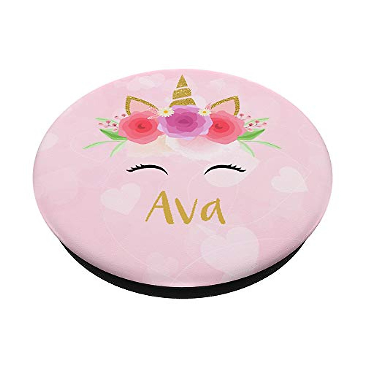 Ava Personalized Name Unicorn Pop Socket Gift For Girls PopSockets PopGrip: Swappable Grip for Phones & Tablets