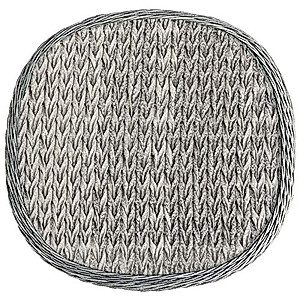 Modway Endeavor Wicker Rattan Aluminum Glass Outdoor Patio Side End Table in Gray