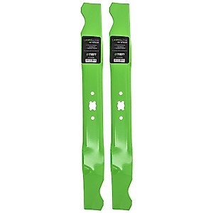 8TEN LawnRAZOR Mower Blade for Cub Cadet MTD Troy Bilt 300 Walk Behind 1995 and Up 21 inch Deck 942-0741 (Mulching) 2 Pack