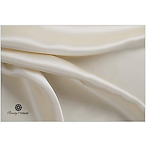 BEAUTY OF ORIENT - 25 Momme, 100% Pure Mulberry Silk Pillowcase for Hair and Skin, Natural Hypoallergenic Silk Pillow Case, Best for Beauty Body and Sleep (Standard - 20" x 26", Vanilla Ice)