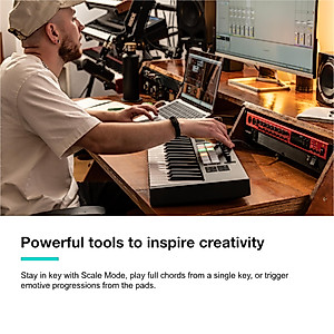 Novation Launchkey 61 [MK3] MIDI Keyboard Controller — Seamless Ableton Live Integration. Chord Mode, Scale Mode, and Arpeggiator. All the software you need for Music Production.