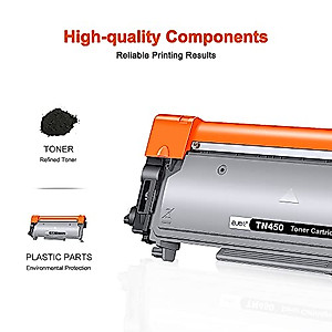 ejet Compatible Toner Cartridge Replacement for Brother TN450 TN420 TN-450 TN-420 for HL-2270DW HL-2280DW HL-2230 HL-2240 7360N 7860DW 7065DN Intellifax 2840 2940 Printer (4 Black)