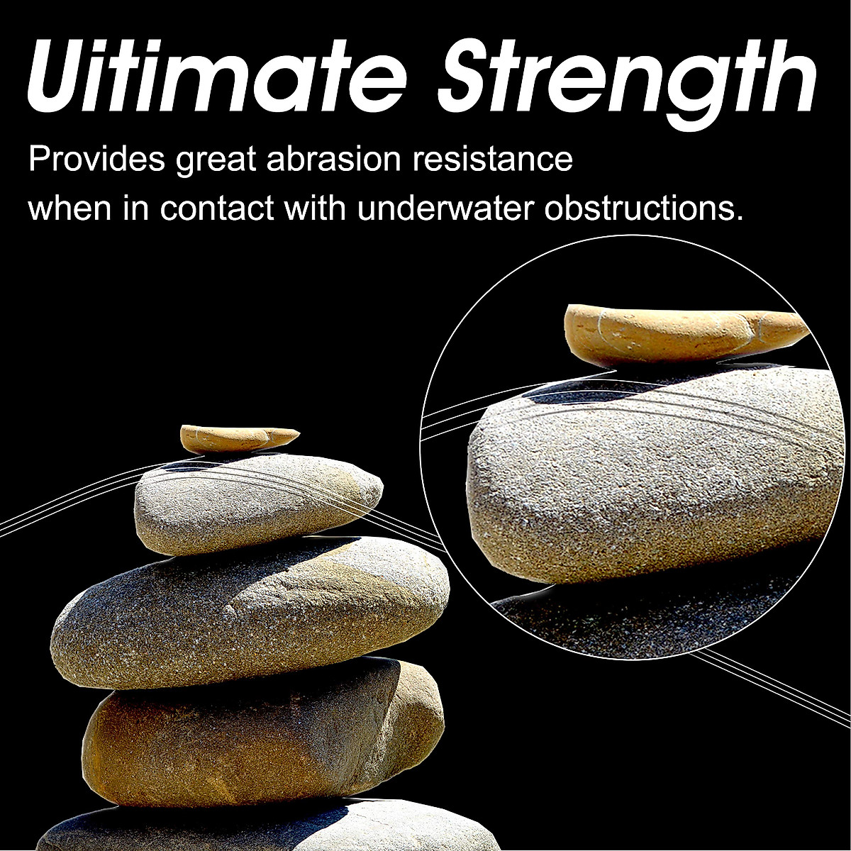 RIKIMARU Fluoro Fishing Line, 100% Fluorocarbon Coated Fishing Line (Clear, 6LB/0.23mm/300Yds)