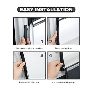 VAGURFO Rubber Edge Trim,Car Weather Striping,Door Rubber Seal Strip Trim Seal,Automotive Weather Stripping Edge Guard for Cars, Boats, RVs, Trucks, and Home Applications (20 FT)
