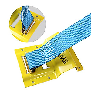 ANLU LOAD Wheel Chock Tie Down Kit,Wheel Tie Down Straps,E Track Tie Down System for ATV,Utv,Construction Equipment&Small Tractors.