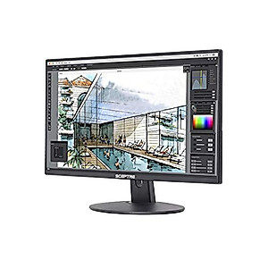 Sceptre E205W-1600 20" 75Hz Ultra Thin LED Monitor HDMI VGA Build-in Speakers, Metallic Black (2018 version)