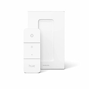 Philips Hue Smart Wireless Dimmer Switch V2 (Installation-Free, Exclusive for Philips Hue Lights) for Indoor Home Lighting, Living Room, Bedroom.