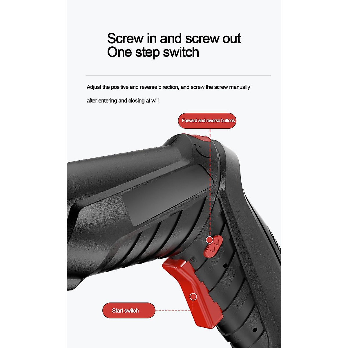 Electric Screwdriver Set Rechargeable 3.6V Cordless Screwdriver Kit with 48pcs Accessories,Switch Direction with One Click - Power Drill Cordless with LED Light