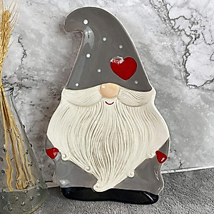 NUOBESTY Gnome Shaped Platter Snack Appetizer Trays Dessert Serving Dishes Holiday Food Serving Platter Candy Nut Dish Container Christmas Party Favors