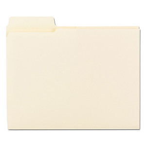 Smead 3-in-1 SuperTab Section Folder, Oversized 1/3-cut Tab, Letter Size, Manila, 12 Per Pack (11904)