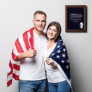 Politicians Should Wear Sponsor Jackets-Funny Wall Decor, Our Funny Quotes Wall Art Print With R. Williams Quotes Is Perfect Wall Art for Home Decorations, Office Decor & Studio Decor. Unframed- 8x10"