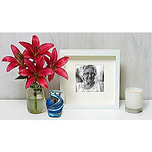 Trupoint Memorials Cremation Urns for Human Ashes - Decorative Urns, Urns for Human Ashes Female & Male, Urns for Ashes Adult Female, Funeral Urns - Ocean, 4 Small Keepsakes