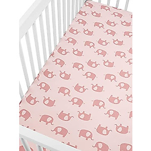 Simple Joys by Carter's Baby 2-Pack Cotton Crib Sheets, Elephants/Stars, One Size