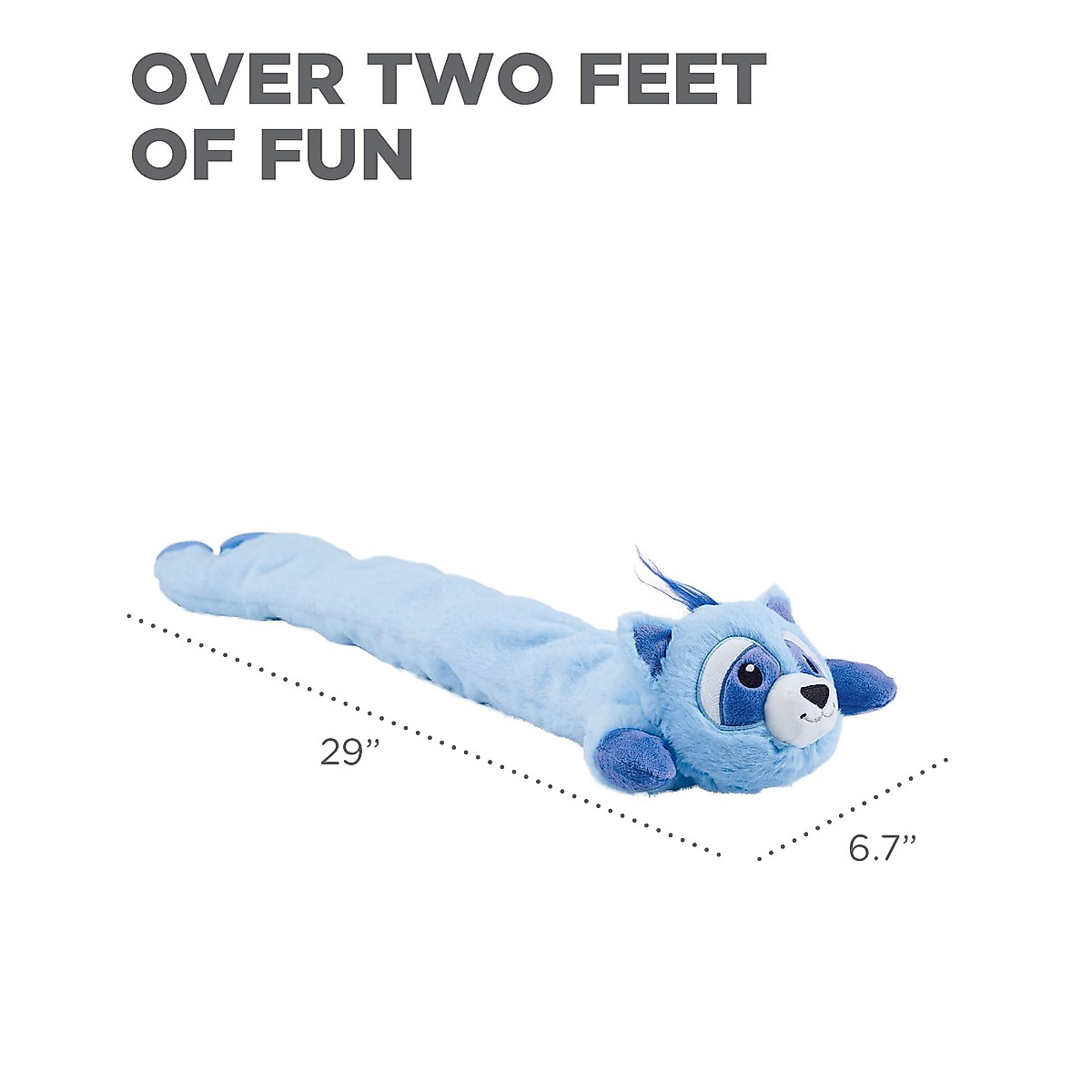 Outward Hound Longidudes Raccoon Plush & Squeaky Dog Tug Toy