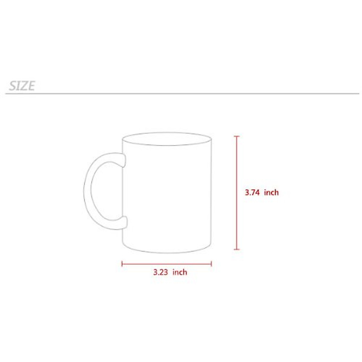 Funny This Bitch Doesn't Do morning Ceramic Coffee White Mug Tea Cup 11 Ounce Twin Sides Design by Coffee/Tea/Drink Mugs