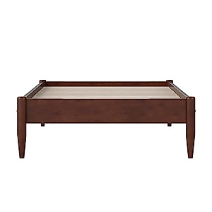 AFI, Pasadena 14" Twin XL Wood Basic Platform Bed Frame, Walnut