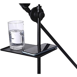 G Ganen Microphone Stand Tray, Made of Steel with Load Capacity For Music Sheet Instrument Stand