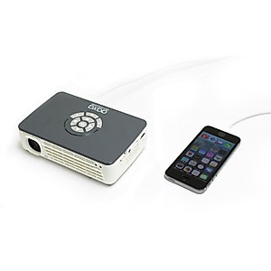 AAXA P450 Pico/Micro Projector with LED, WXGA 1280x800 Resolution, 450 Lumens, Pocket Size, HDMI, Mini-VGA, 15,000 Hour LED Life, Media Player, DLP Projector