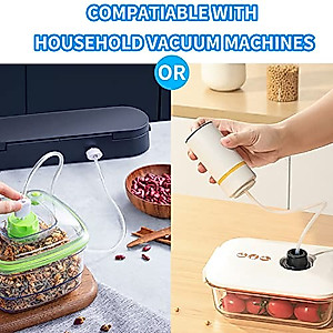 Electric Mason Jar Vacuum Sealer Kit ,Handheld Food Vacuum Sealer and Accessory Hose Set for Food Storage with Regular & Wide Mouth Mason Jars ,Kitchen Tools