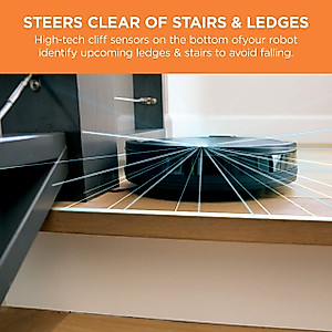 Shark ION R87, Wi-Fi Connected with Powerful Suction, Multi-Surface Brushroll and Voice Control with Alexa Robot Vacuum (RV871), 0.6 qt, Black (Renewed)