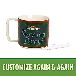 Central Perk Chalkboard Mug with Chalk Pen - Officially Licensed Friends TV Show Merchandise