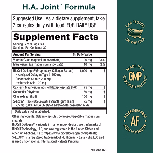 HA Joint Formula - Hyaluronic Acid from Purity Products, 90 capsules