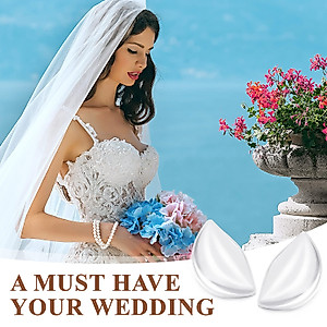 3 Pairs Silicone Bra Inserts Lift Breast Pads Breathable Push up Sticky Bra Breast Cups Silicone Gel Bra Inserts for Women(Stylish,Medium)