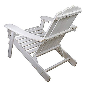 Northlight 36" White Corona Classic Folding Wooden Adirondack Chair